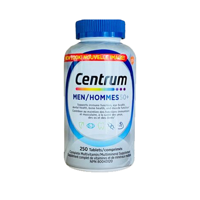 Centrum Men 50+ Multivitamin&Mineral 250 tablets — Shopping-D Service ...