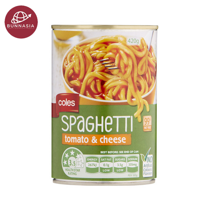 Coles Spaghetti Tomato & Cheese 420g — Shopping-D Service Platform