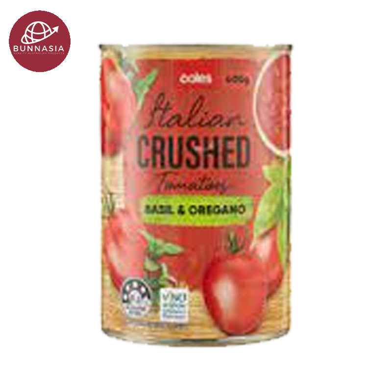 Coles Tomatoes Italian Crushed Basil & Oregano 400g — Shopping-D ...