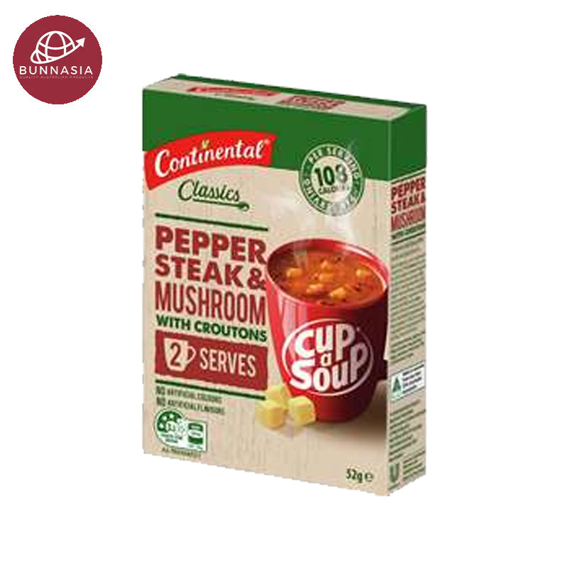 Continental Cup A Soup Pepper Steak & Mushroom (2pk) 52g — Shopping-D ...