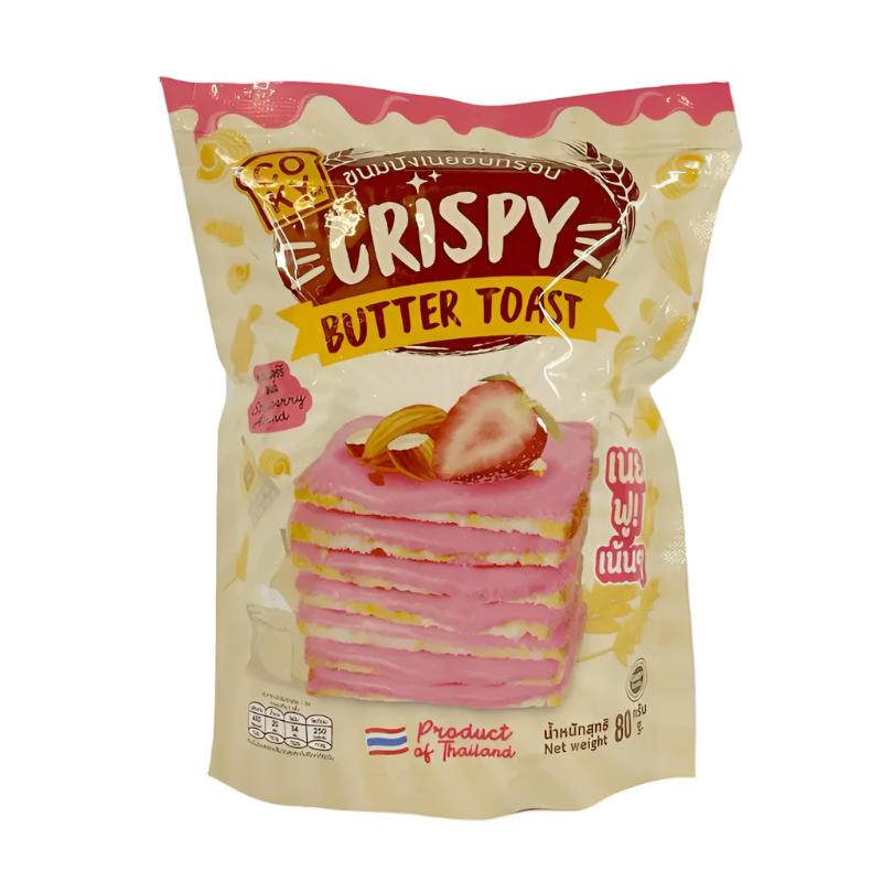 Crispy Butter Toast Strawberry And Almond 80g – Shopping-D Service Platform