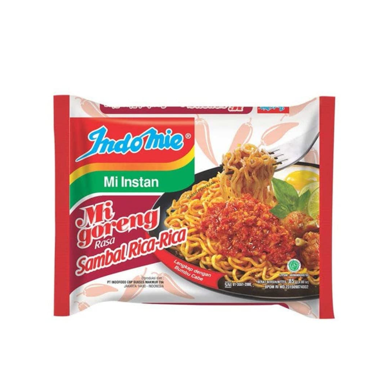 Indomie Instant Noodle Mi Goreng Sambal Rica 85g – Shopping-D Service ...