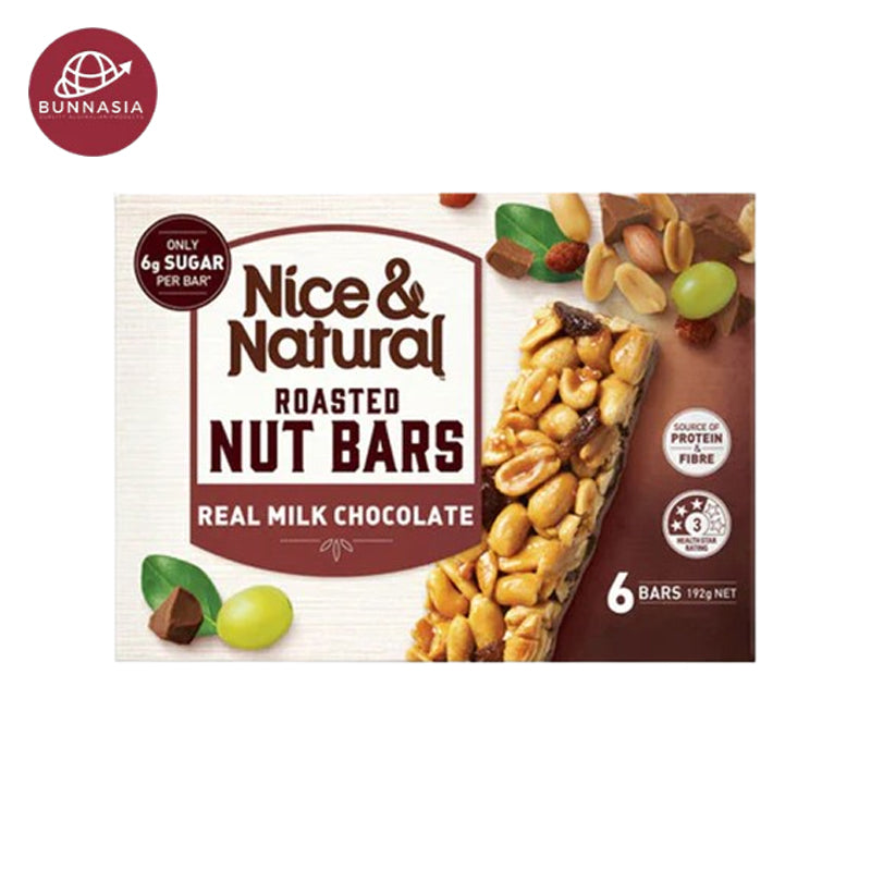 Nice & Natural Nut Bars Real Milk Chocolate (6pk) 192g – Shopping-D ...