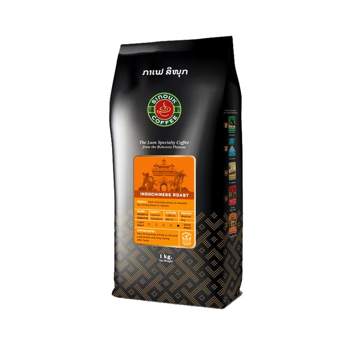 Sinouk Coffee Indochinese Roast Coffee Beans Size 1 kg — Shopping-D ...