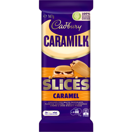 Cadbury Block Slices Caramel Caramilk 167g – Shopping-D Service Platform