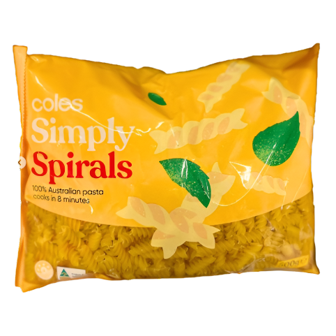 Coles Pasta Simply Spirals 500g – Shopping-D Service Platform