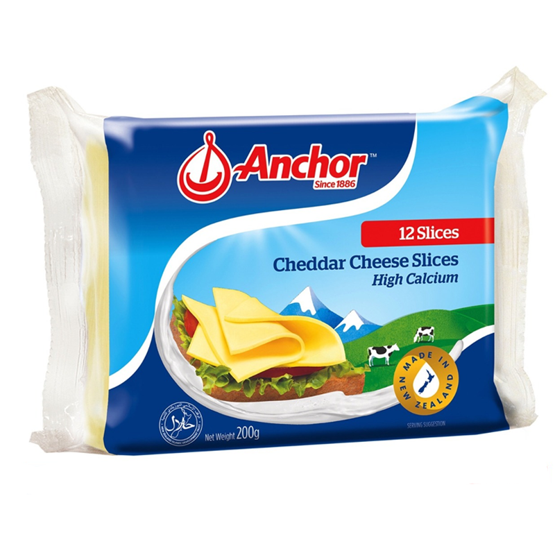 Anchor Cheddar Cheese 250g 12 slices — Shopping-D Service Platform