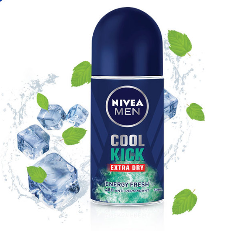 Nivea Men Cool Kick Energy Fresh Deodorant Roll On 50ml – Shopping-D ...