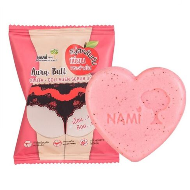 NAMI Aura Butt Gluta Collagen Scrub Soap White Buttocks Armpits Groin ...
