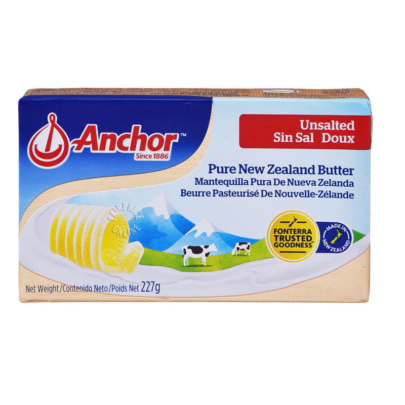 Anchor Pure New Zealand Butter UnSalted 227g — Shopping-D Service Platform
