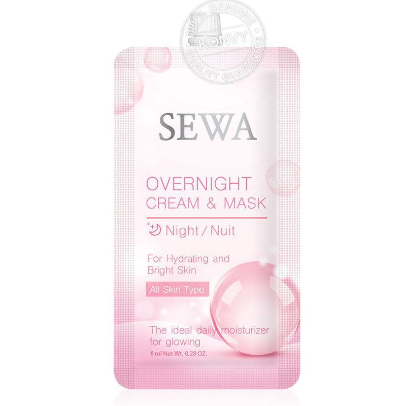 SEWA Overnight Cream & Mask 8ml Night/Nuit for Hydrating & Bright skin ...