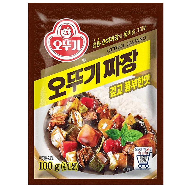 Ottogi Black Bean Jjajang Powder 100g — Shopping-D Service Platform