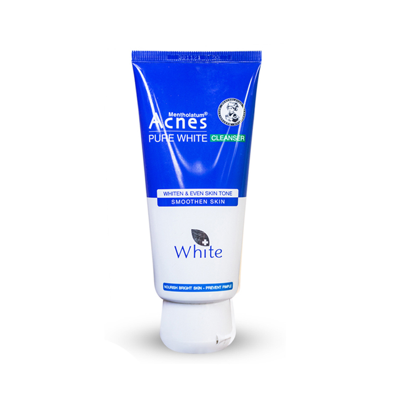 Acnes Menrhilatum Pure White & Even Skin Tone Smoothen Skin Cleanser 5 ...