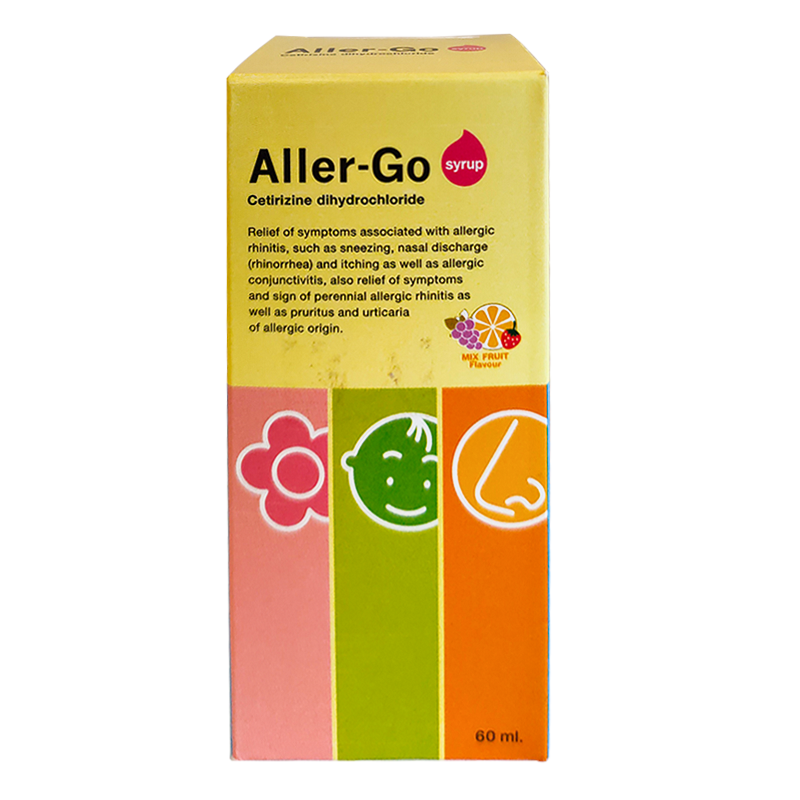 Aller-Go Cetirizine Dihydrochloride Syrup Size 60 ml — Shopping-D ...