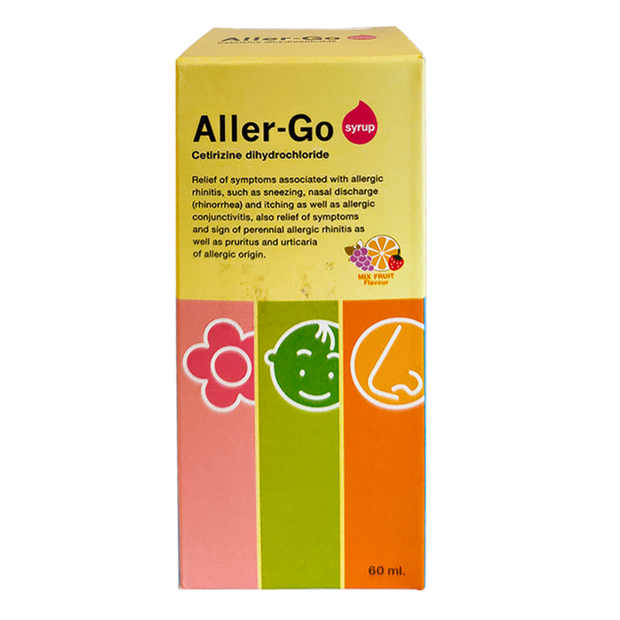Aller-Go Cetirizine Dihydrochloride Syrup Size 60 ml — Shopping-D ...