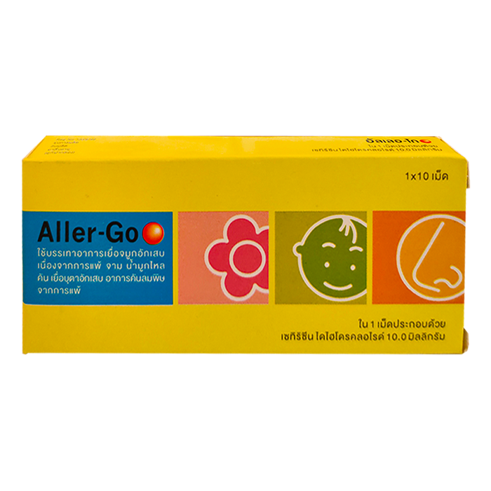 Aller-Go Cetirizine Each tablet Contains Cetirizine Dihydrochloride 10 ...