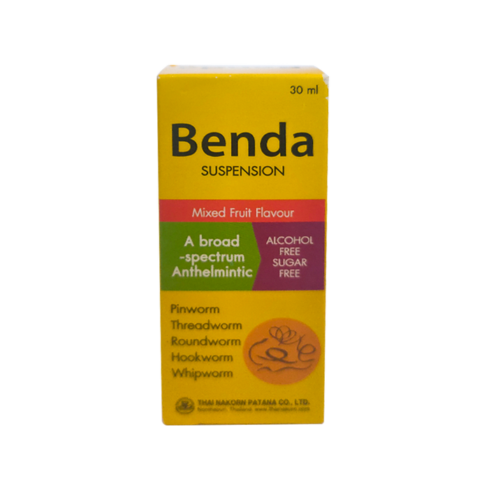 Benda Suspension Mixed Fruit Flavour A broad-spectrum Anthelmintic Siz ...