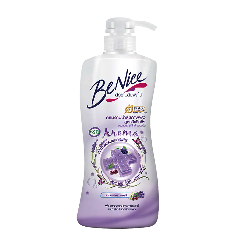 Benice Shower Cream Energy Lavender Cherry bath 450 ml. — Shopping-D ...