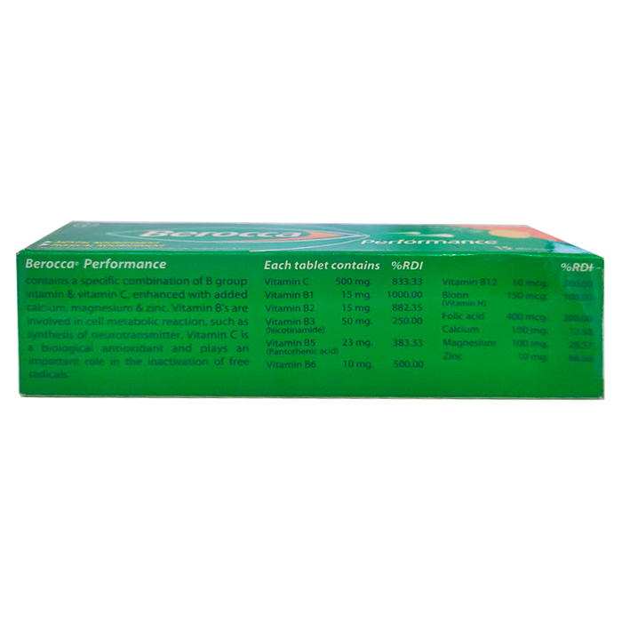 Berocca Performance Orange flavour boxes of 15 effervescent tablets ...