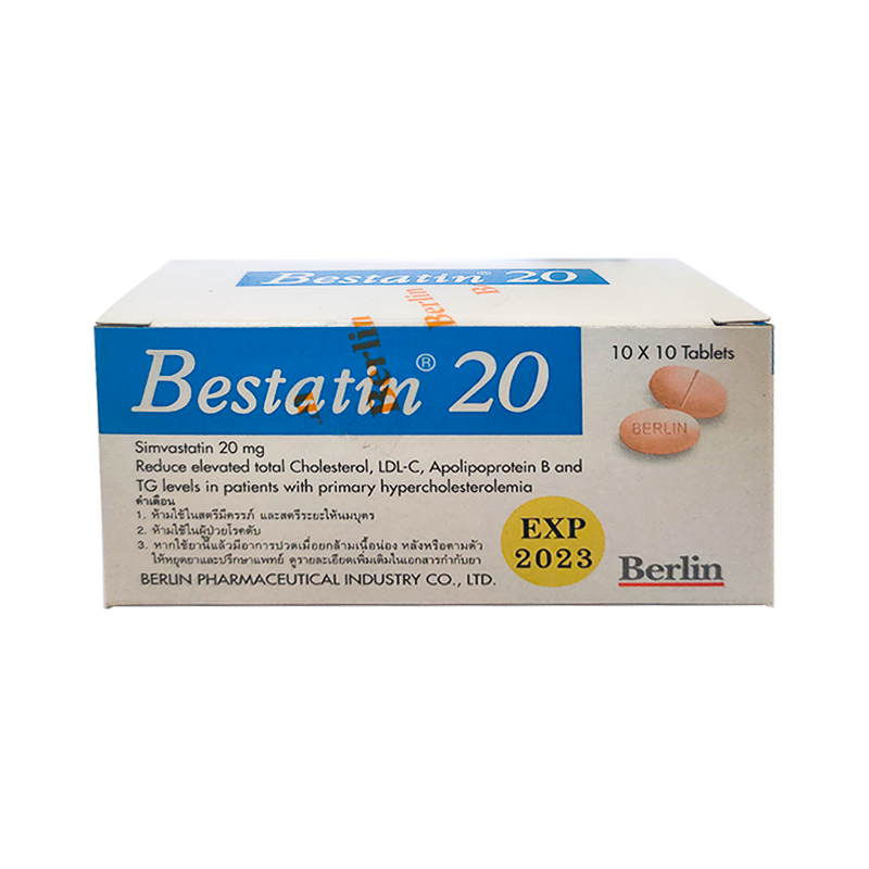 Bestatin Simvastatin 20 mg boxes of 100 tablets — Shopping-D Service ...