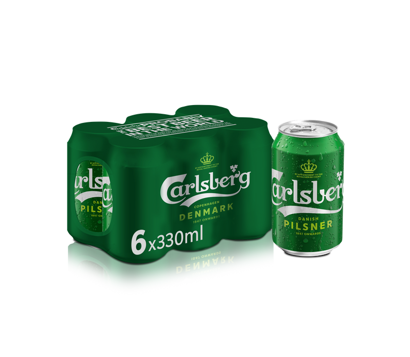 Carlsberg 330ml can Pack 6 cans — Shopping-D Service Platform