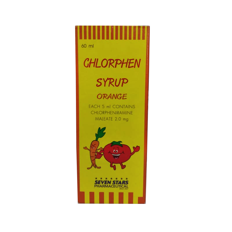 Chlorphen Syrup Orange Seven Stars 60ml — Shopping-D Service Platform