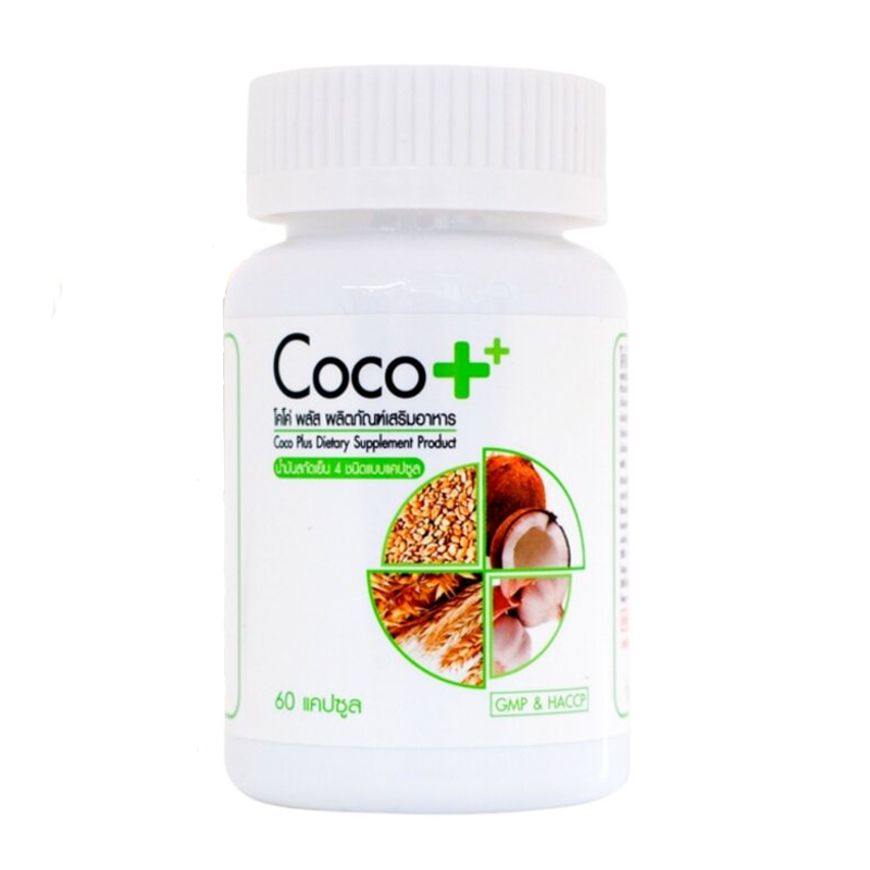 Coco Plus Dietary Supplement Produd 4 types of cold pressed oils 60Cap ...