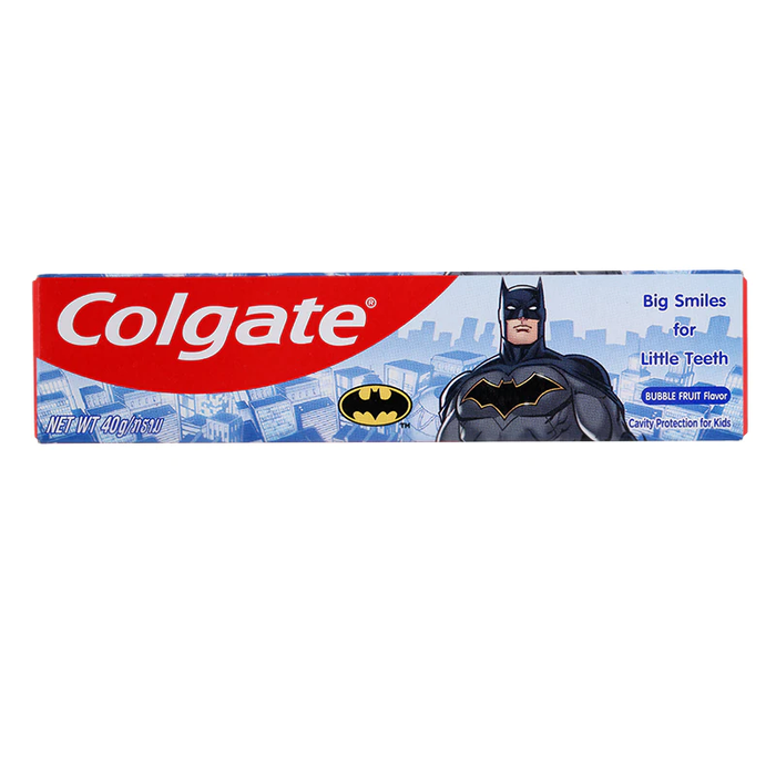 Colgate Batman Bubble Fruit Flavor Anticavity Toothpaste for Kids 40g ...