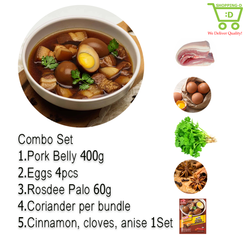 Combo Set Menu Stewed Eggs with Pork Belly – Shopping-D Service Platform