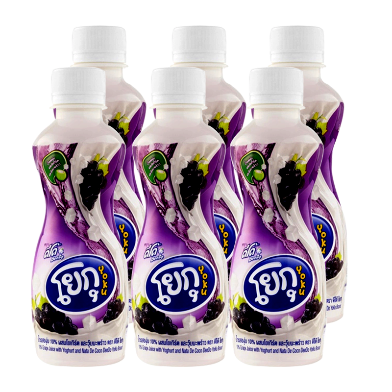 Deedo Yoku Brand 10% Grape Juice with Yoghurt and Nata De Coco Size 23 ...