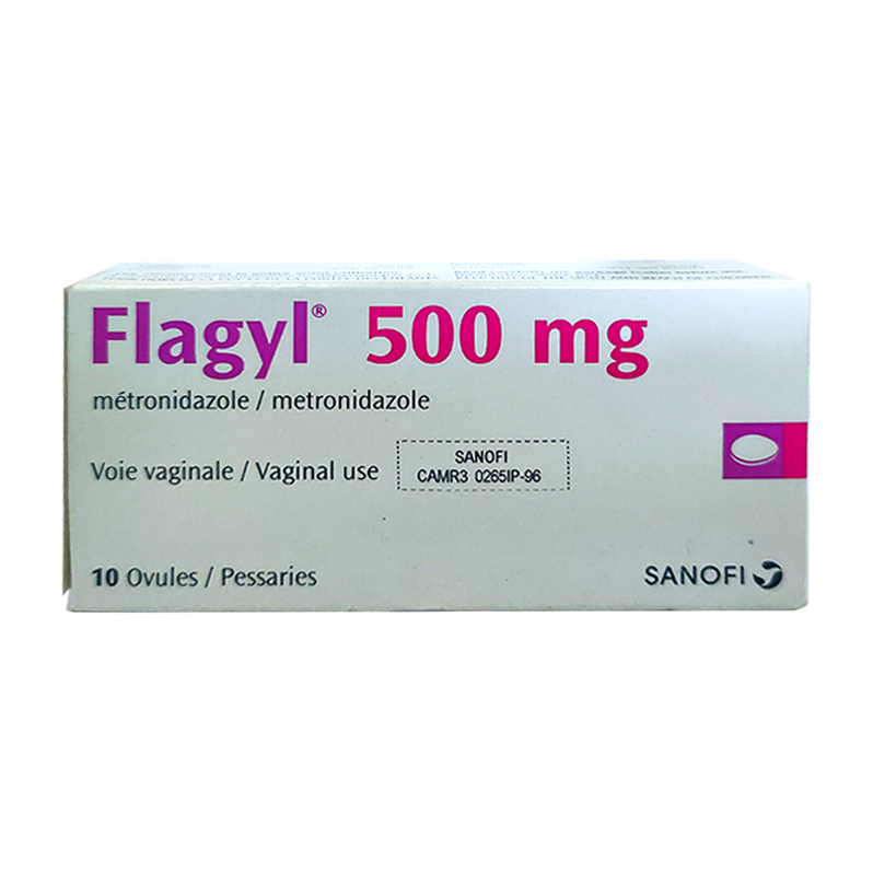 Flagyl 500 mg metronidazole Vaginal use boxes of 10 Ovules.Pessaries ...