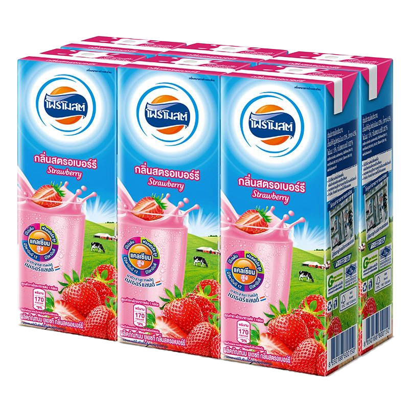 Foremost UHT Milk Strawberry Flavoured 225ml Pack of 6 boxes — Shopping ...