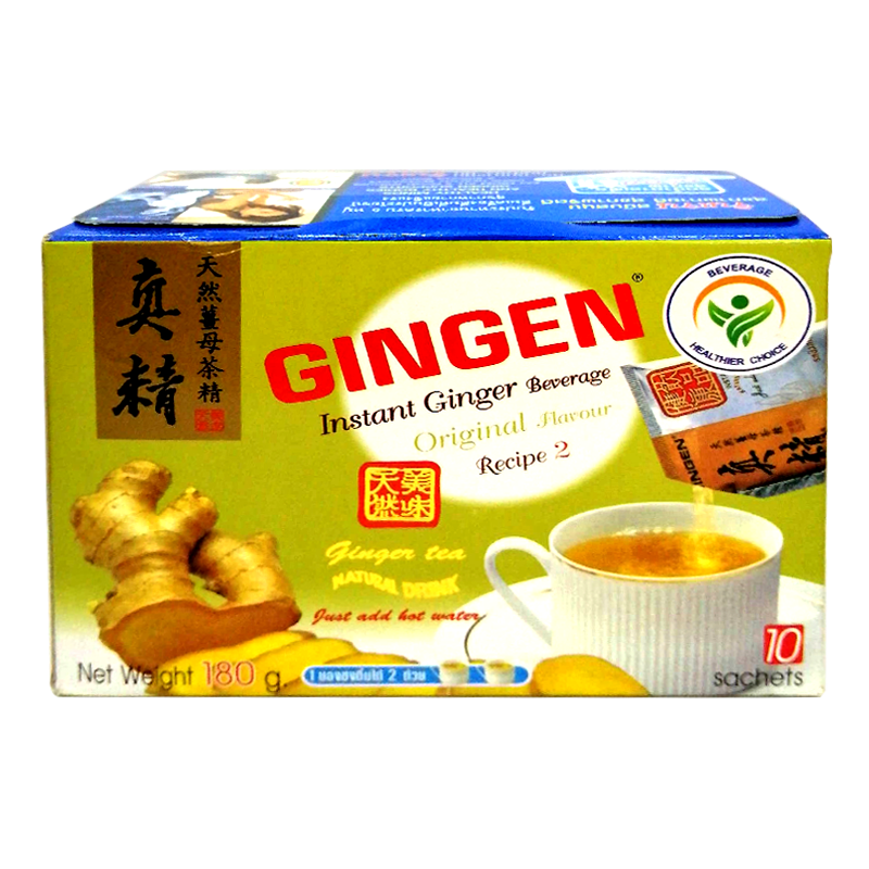 Gingen Instant Ginger Beverage Original Flavour Recipe 2 Size 180g box ...