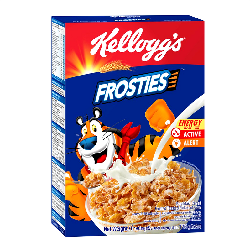 Kellogg's Breakfast Frosties Cereal Frosted Toasted Flakes of Corn 175 ...