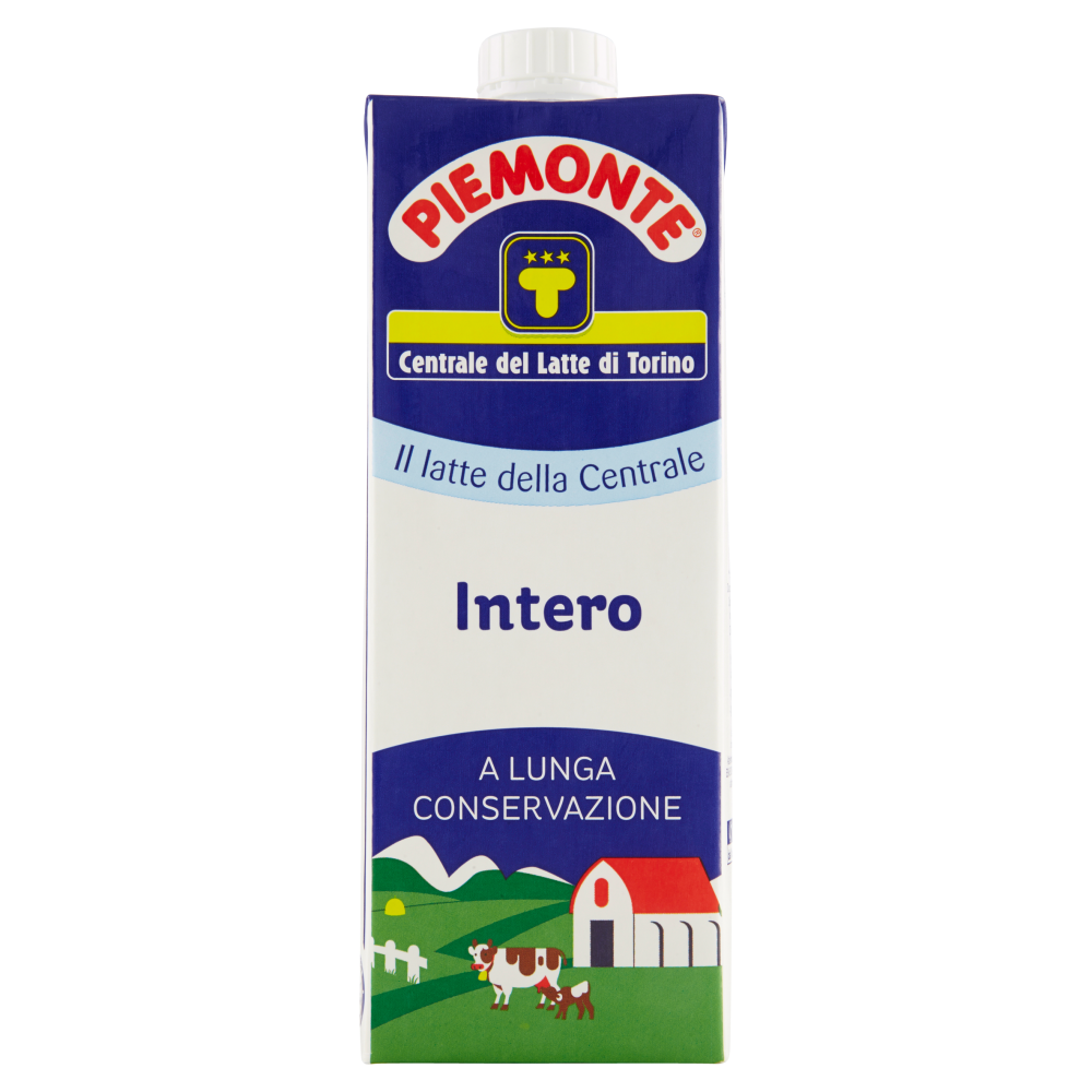 Piemonte UHT Milk Full Fat 3.6% Nature Italian 1L — Shopping-D Service ...