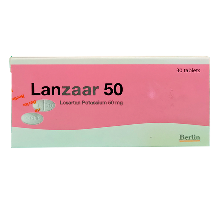 Lanzaar 50 Losartan Potassium 50 mg boxes of 30 tablets — Shopping-D ...