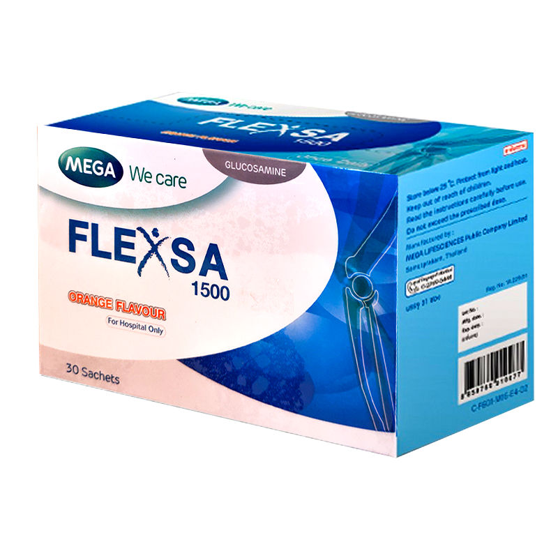 MEGA We care Flexsa 1500 Orange Flavour boxe of 30 Sachets – Shopping-D ...