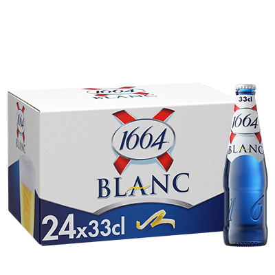 Kronenbourg 1664 Blanc 330ml bottle per box of 24 bottles — Shopping-D ...
