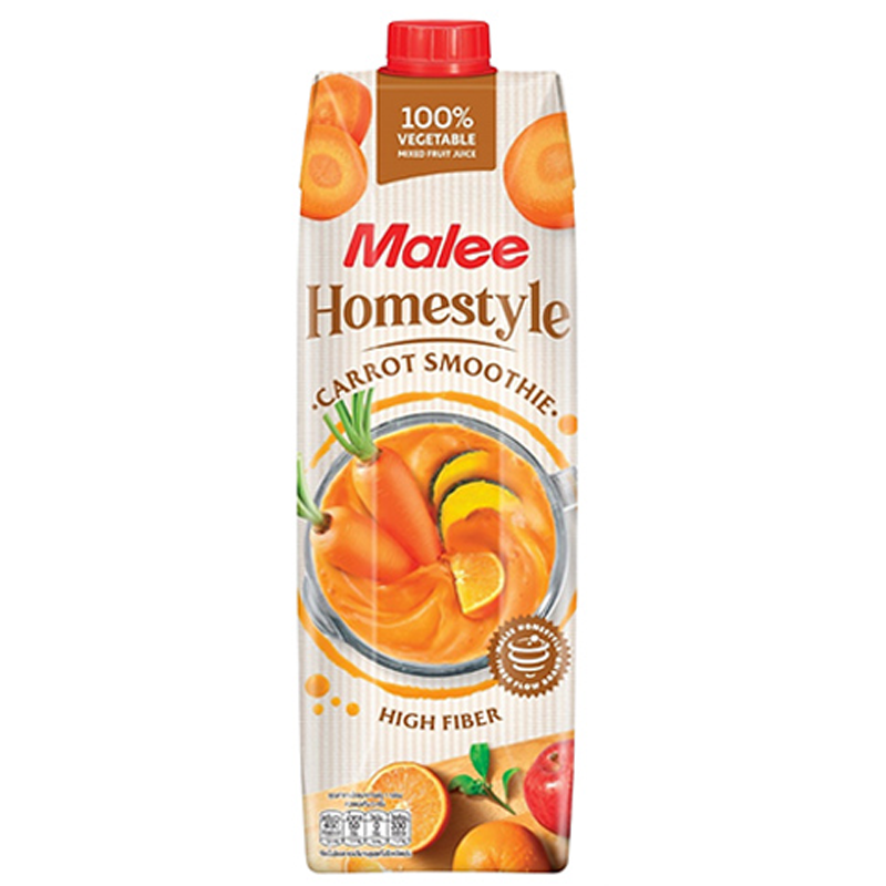 Malee Homestyle Carrot Smoothie High Fiber 1L — Shopping-D Service Platform