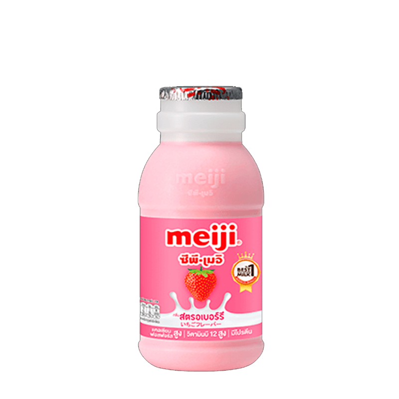 Meiji Pasteurized Strawbrry Flavoured Milk 200ml – Shopping-D Service ...