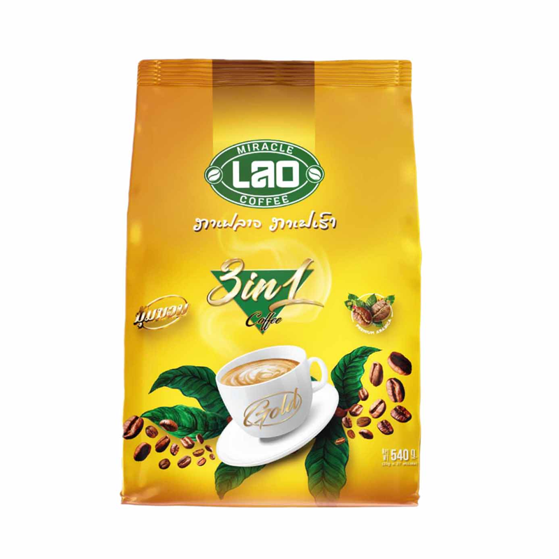 Miracle Lao Coffee Creamy Yellow 20g x 24 Sachets of Pack 540g ...