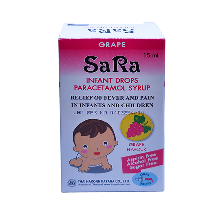 SaRa For Children Paracetamol Oral Suspension Relief of Fever and Pain ...