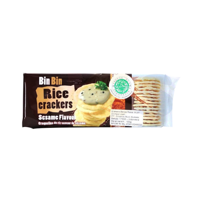 BIN BIN Rice Crakers Sesame flavour 100g — Shopping-D Service Platform